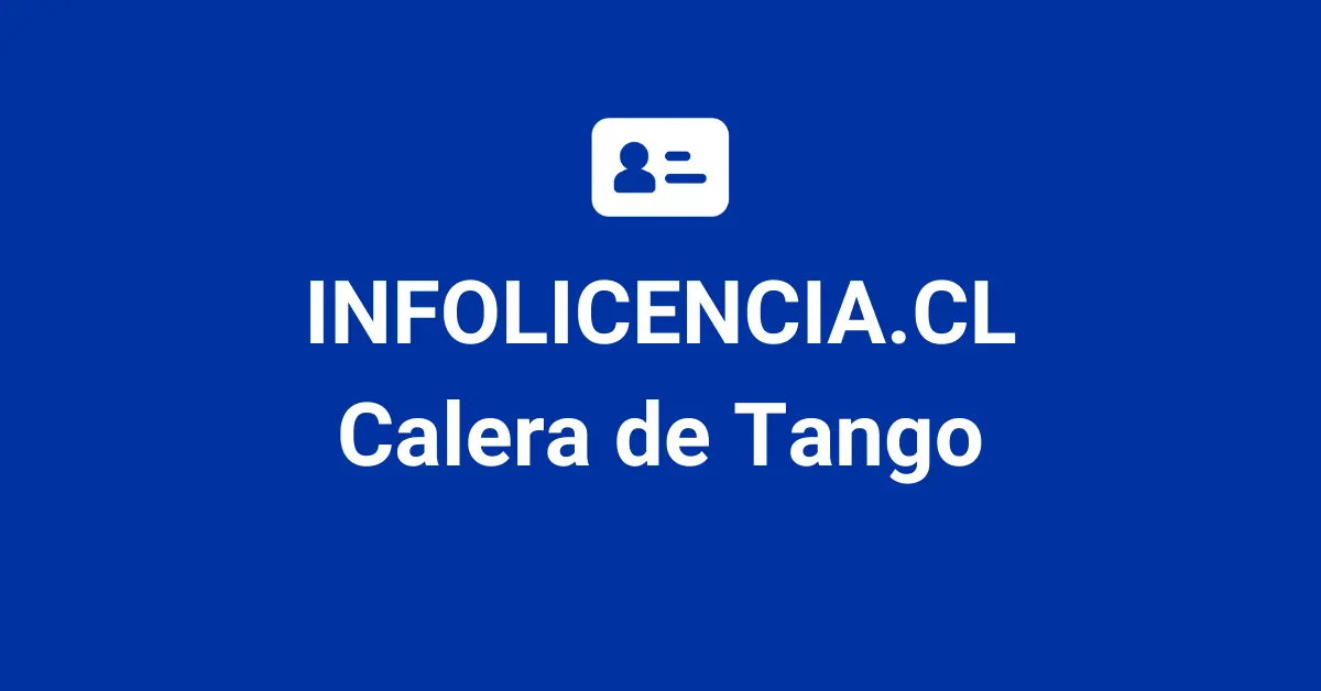 🥇 Licencia de Conducir en Calera de Tango | Infolicencia