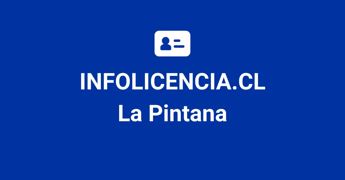 🥇 Licencia de Conducir en La Pintana | Infolicencia